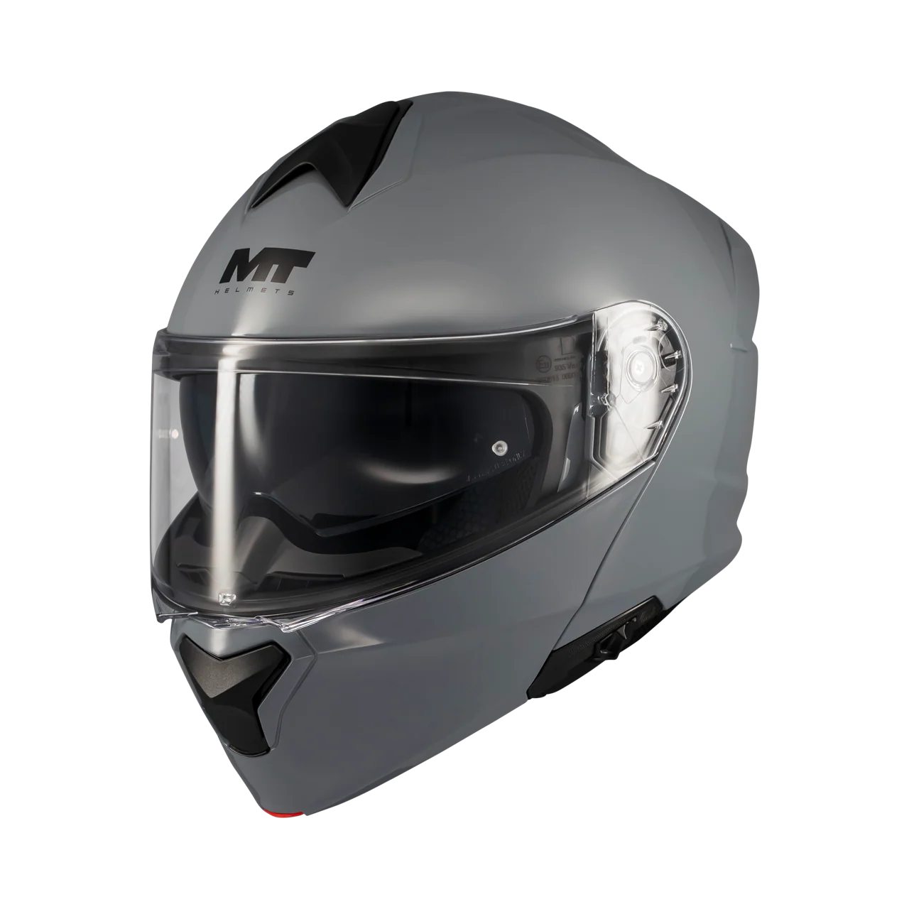 MT Helmets GENESIS SV Modular Solid A12 Gloss Grey Helmet – Regina ...
