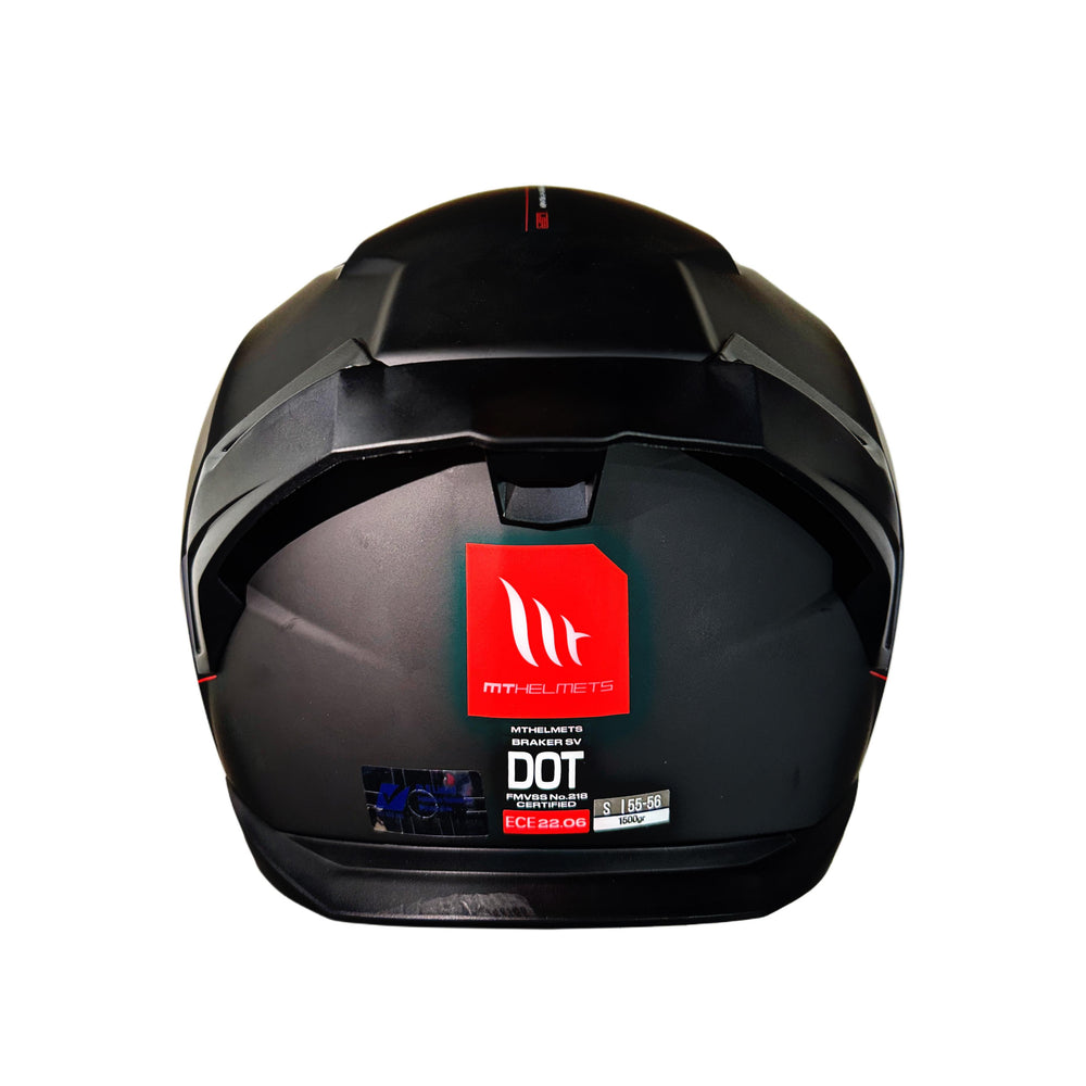 MT Helmets Braker SV A1 Matt Black – Regina Specialties