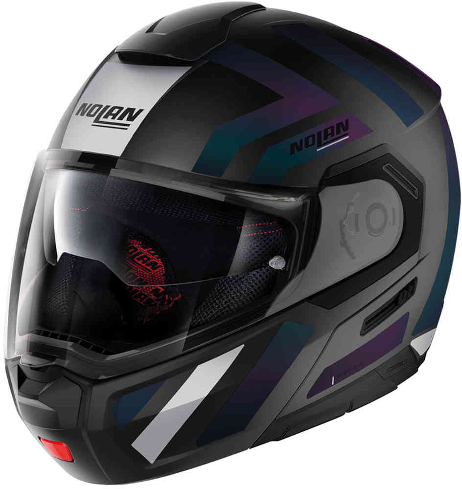 Nolan N90-3 Laneway 040 Black/Matt Purple Helmet – Regina Specialties