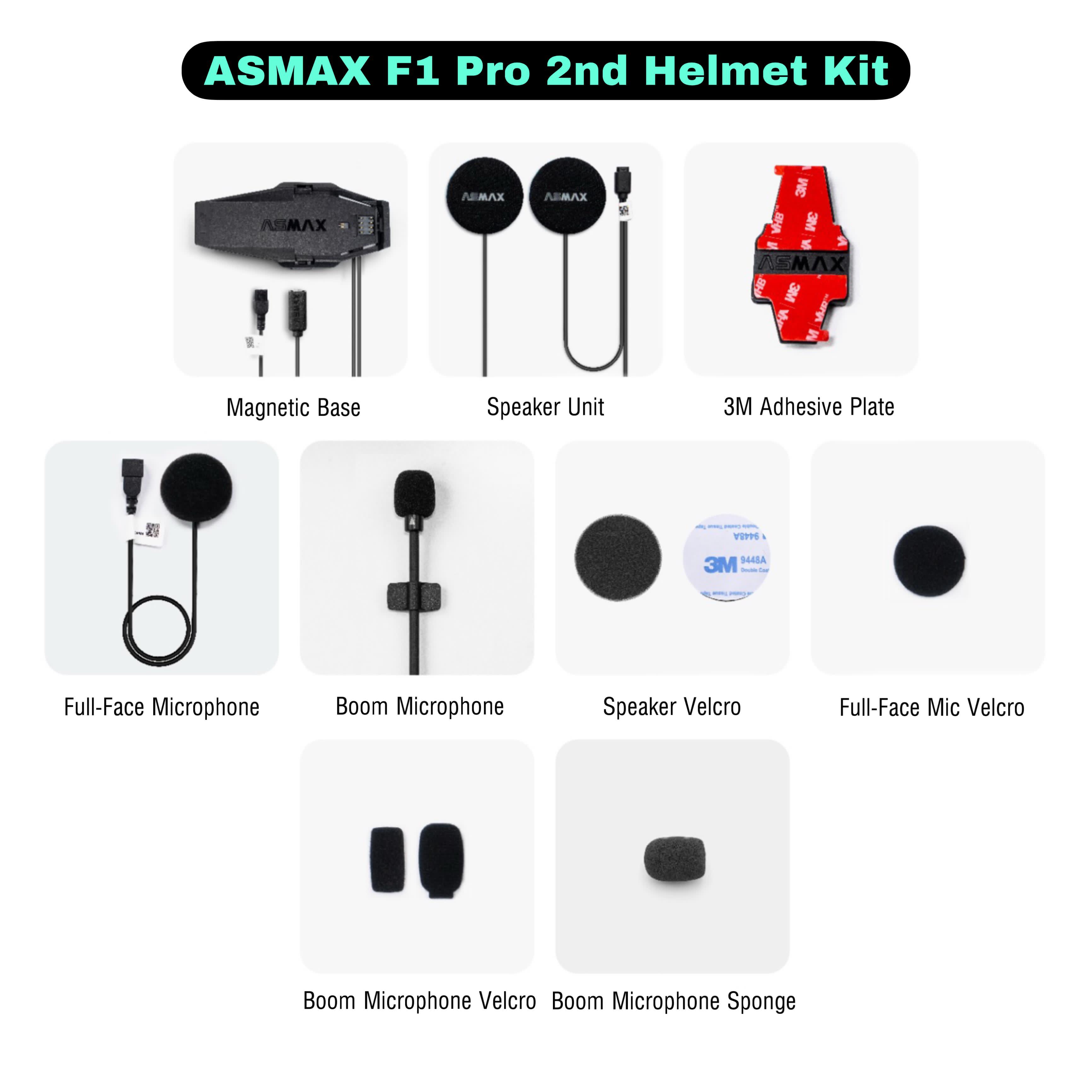 ASMAX F1 Pro Second Helmet Kit – Regina Specialties