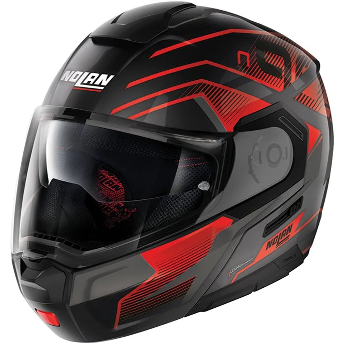 Nolan N90-3 Comeback 044 Metal Black/Red Helmet – Regina Specialties