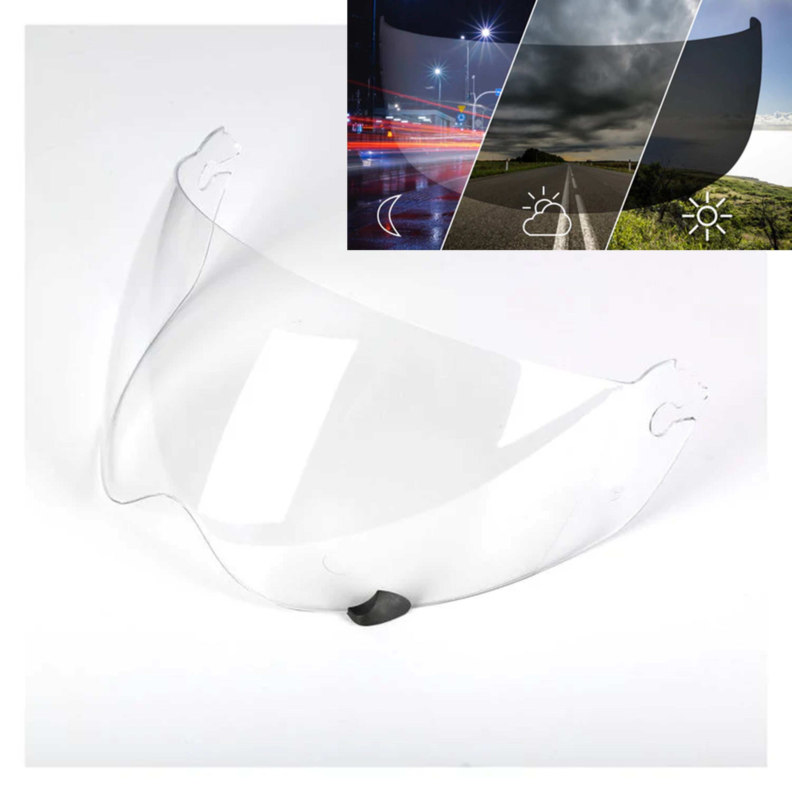 Klim Krios/ Krios Pro Photochromic Face Shield Clear Lens Visor ...