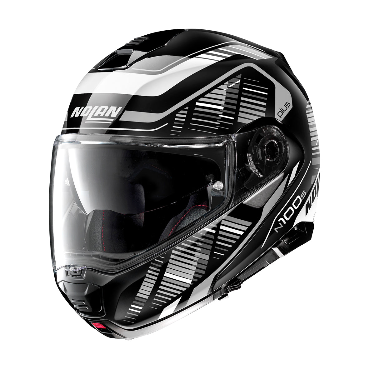 Nolan N100-5 Plus Starboard 44 Glossy Black Helmet – Regina Specialties
